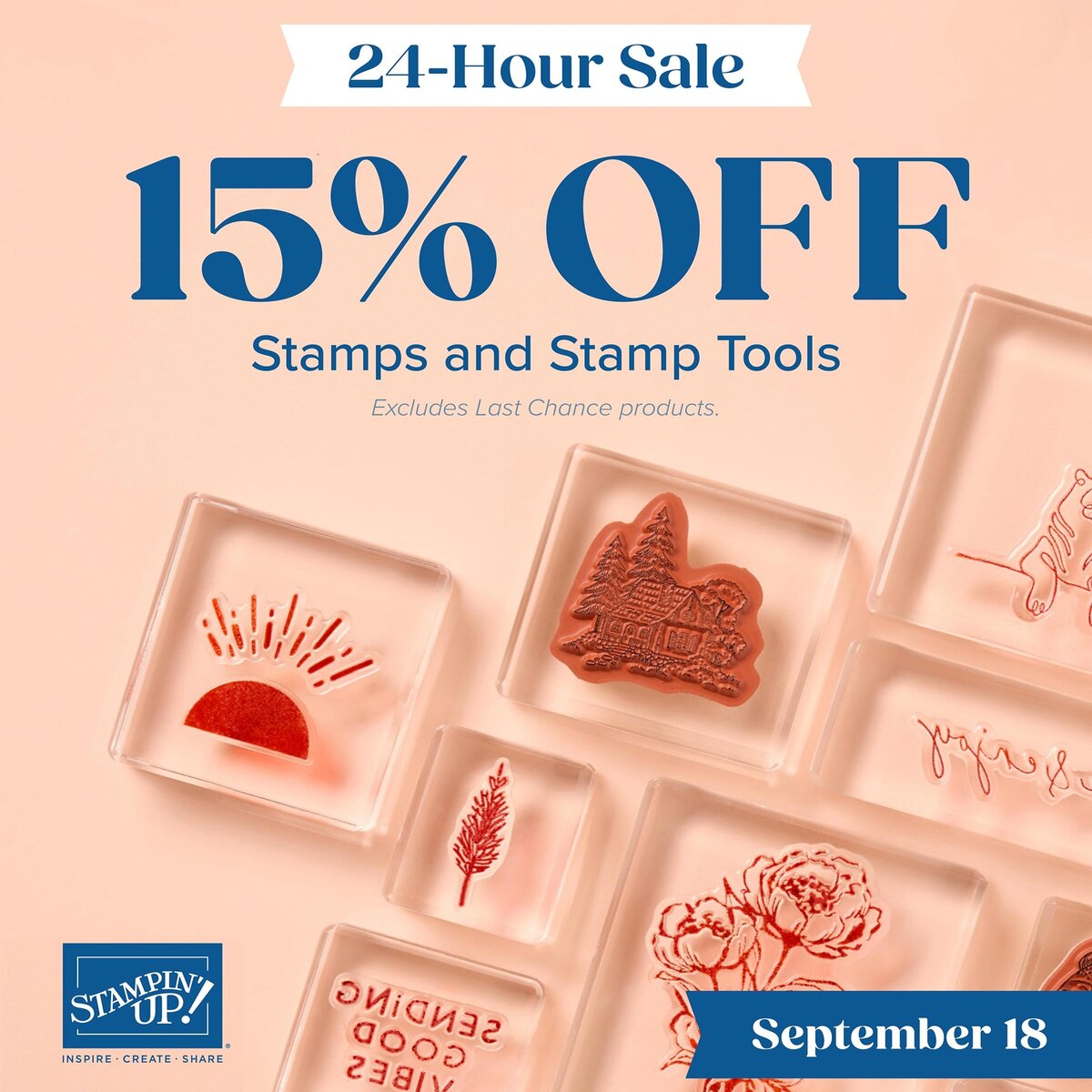 24 Hour Stamp & Stamp Tools Sale – September 18 Only - KeenerINKer